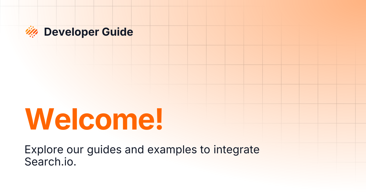 Welcome! | Developer Guide